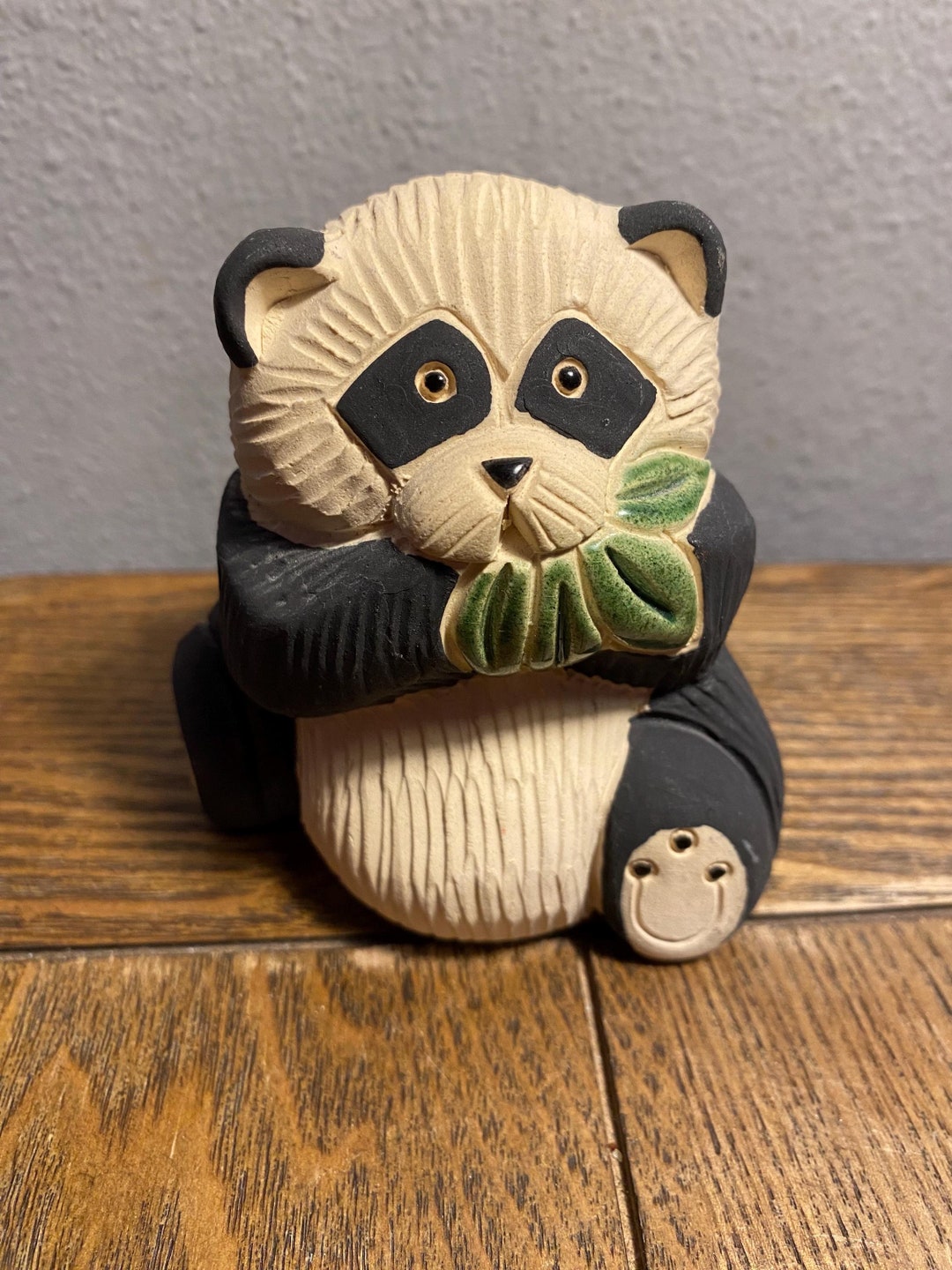 Vintage Artesania Rinconada Panda Figurine Hand Made in Uruguay - Etsy