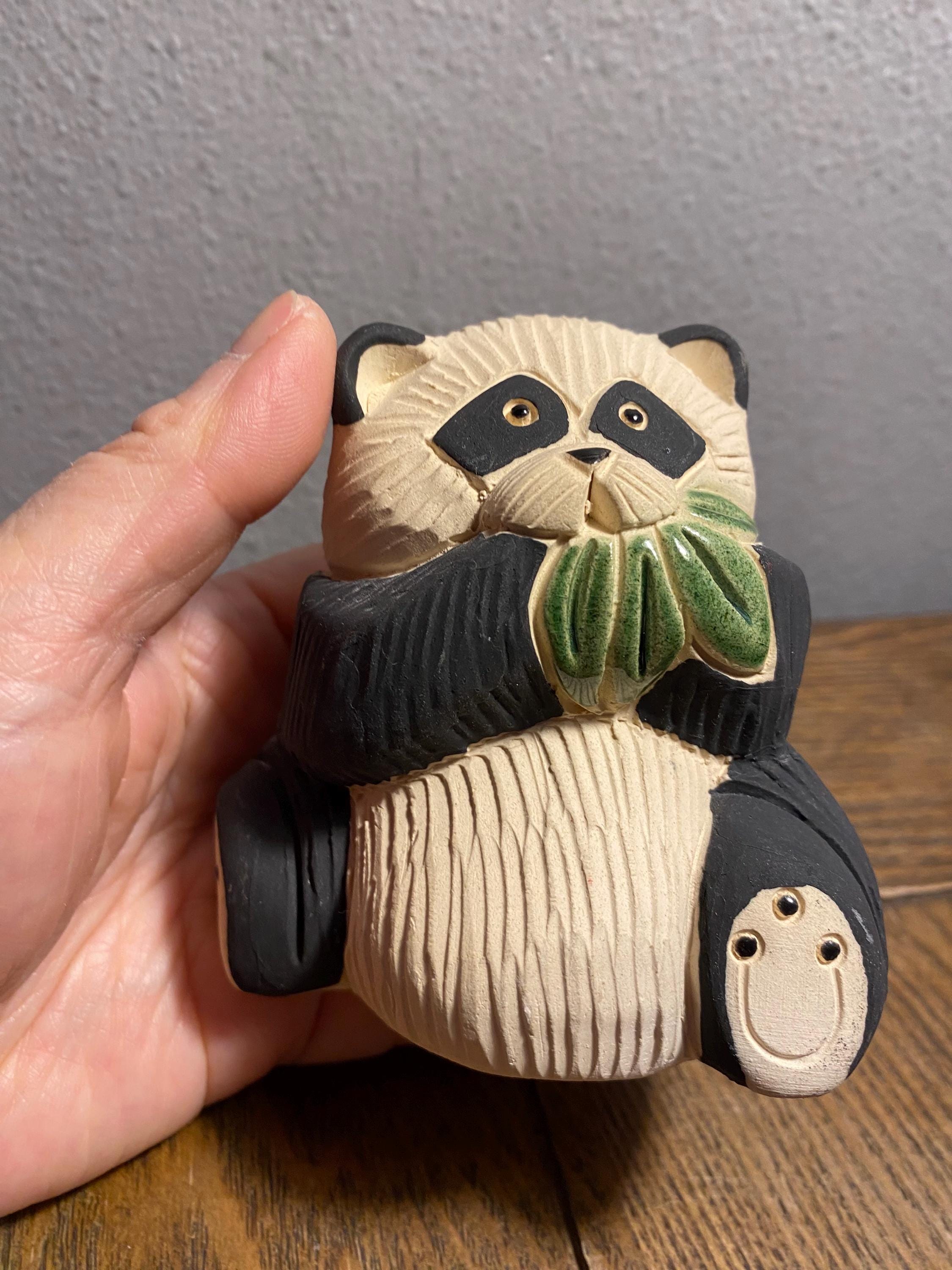 Vintage Artesania Rinconada Panda Figurine Hand Made in Uruguay - Etsy