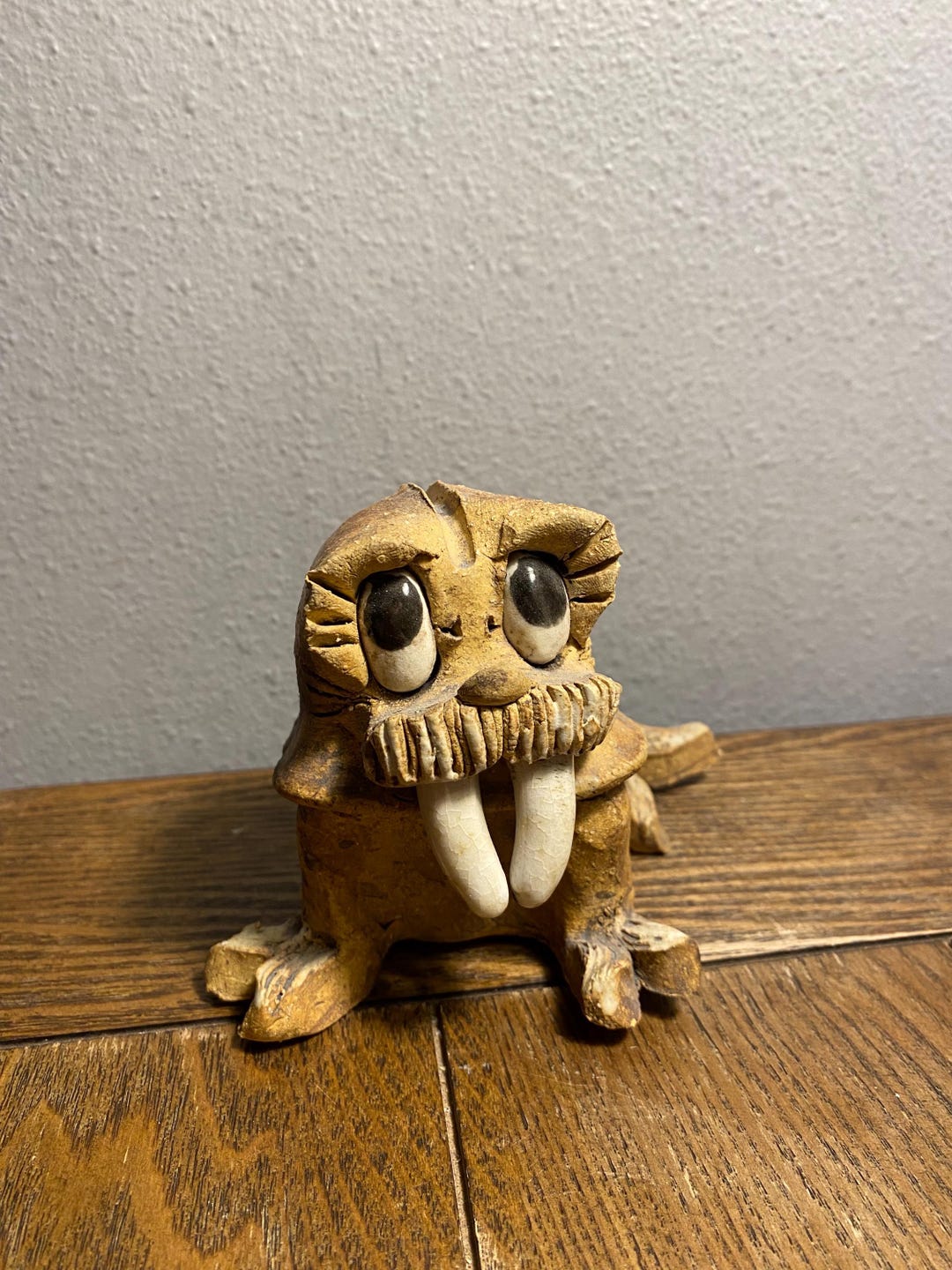 Whimsical Vintage Pottery Walrus, 1970s Max Hindt, Artist Signed, Hand ...