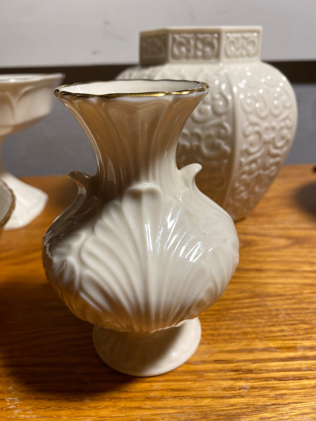 Lenox Small Vase, Ivory Color 24k Gold Rim, Made in USA - Etsy