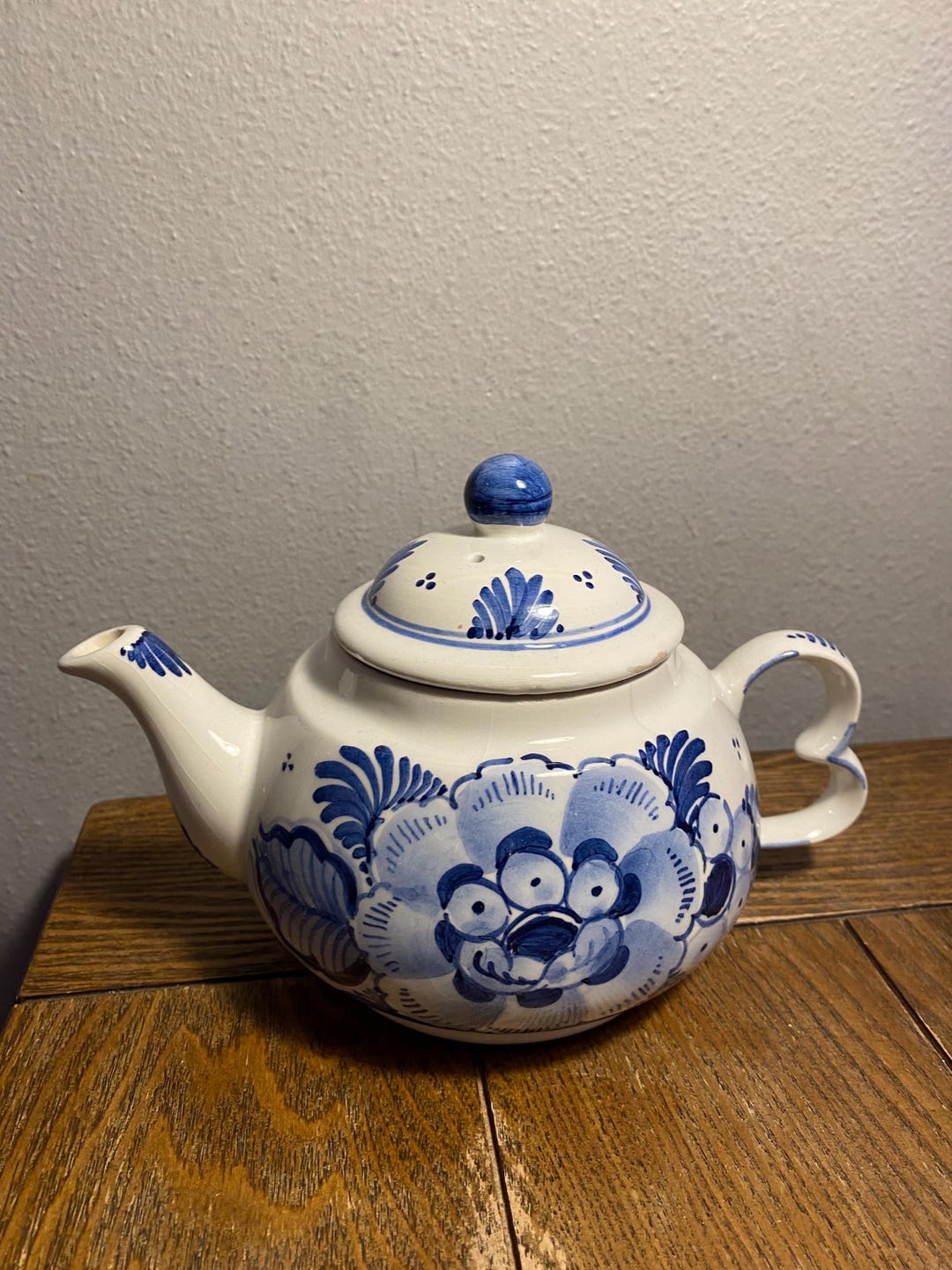 Vintage Delft Teapot, Hand Painted Holland, DNK TS104 EVR - Etsy