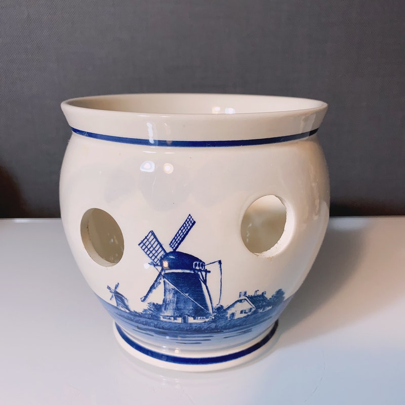 Delft Blue Planter - Etsy