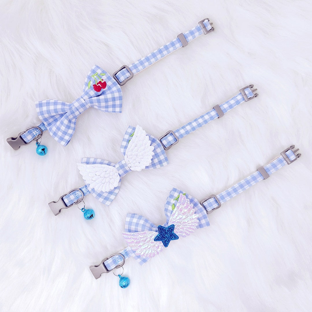 Customizable Cute Dog or Cat Bell Collar • Design Your Own With Wings ...