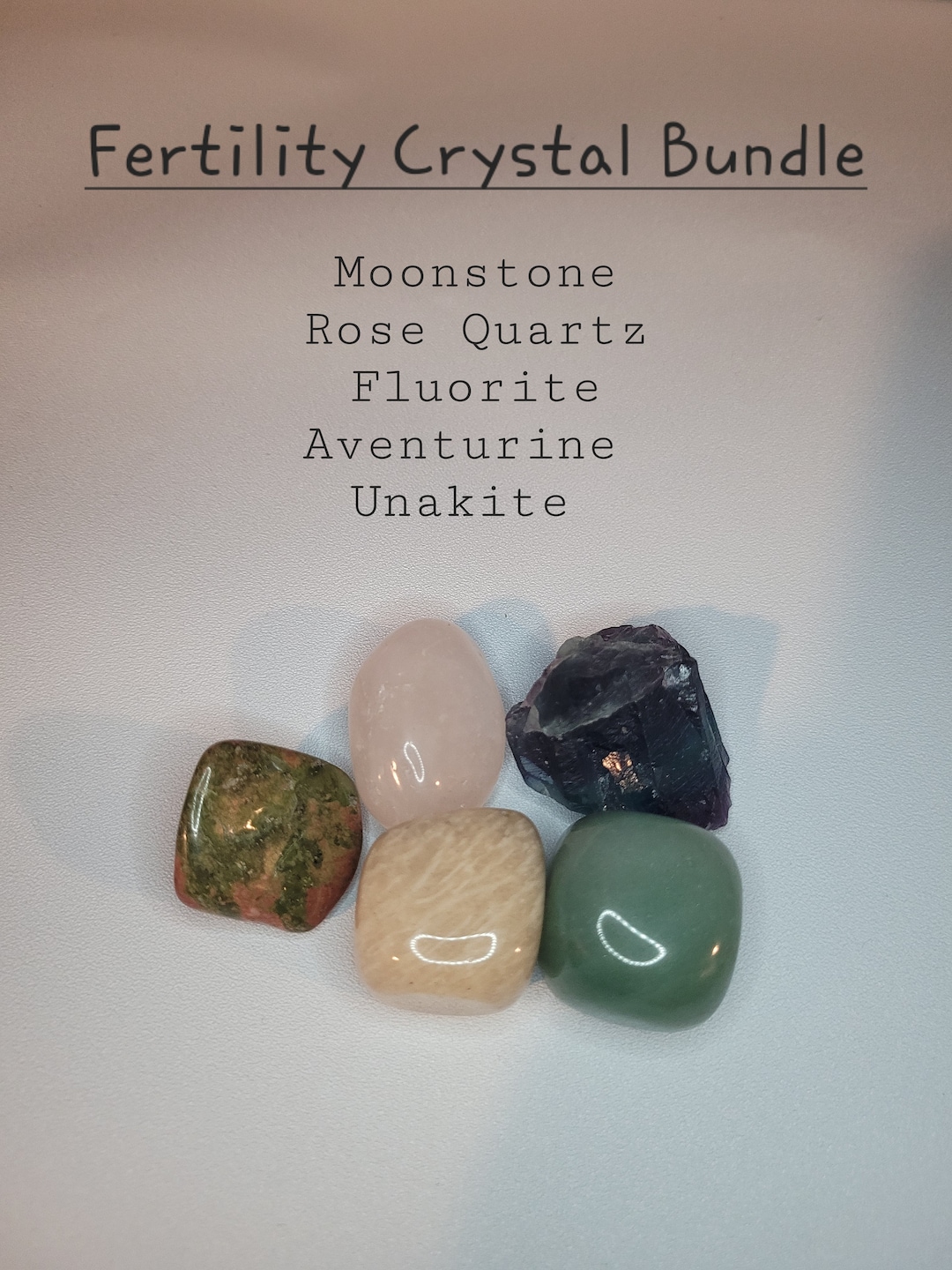 Fertility Crystal Bundle Pack| Crystals to Help Fertility| Fluorite ...