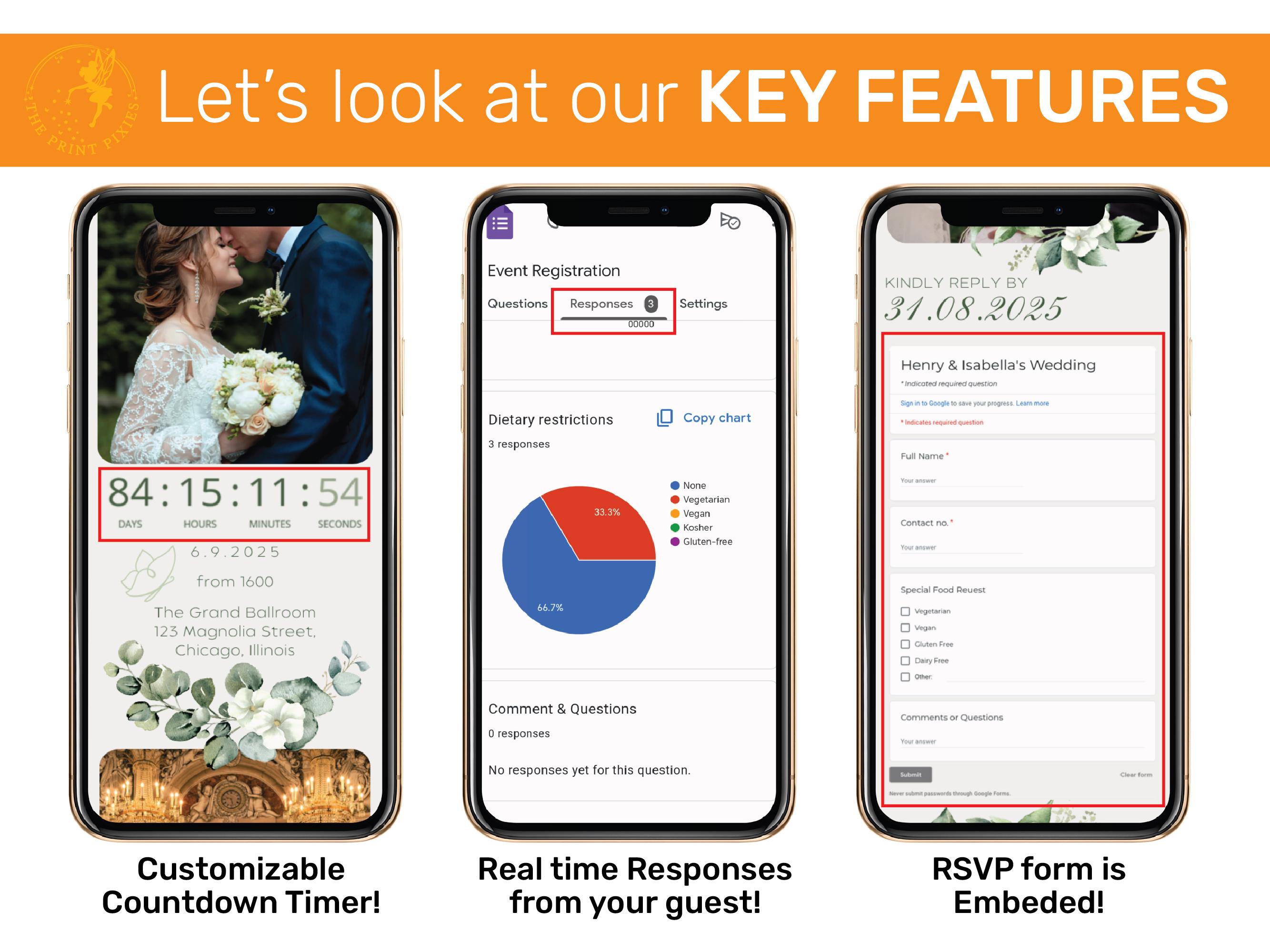 Custom Digital Wedding Invitation Template Editable Canva QR Code ...