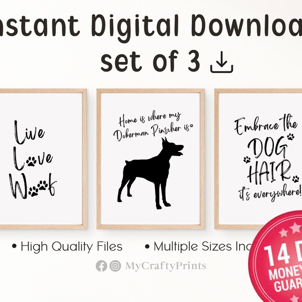 Doberman Pinscher - Etsy