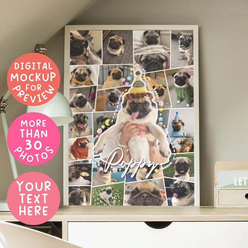Custom Dog Poster - Etsy