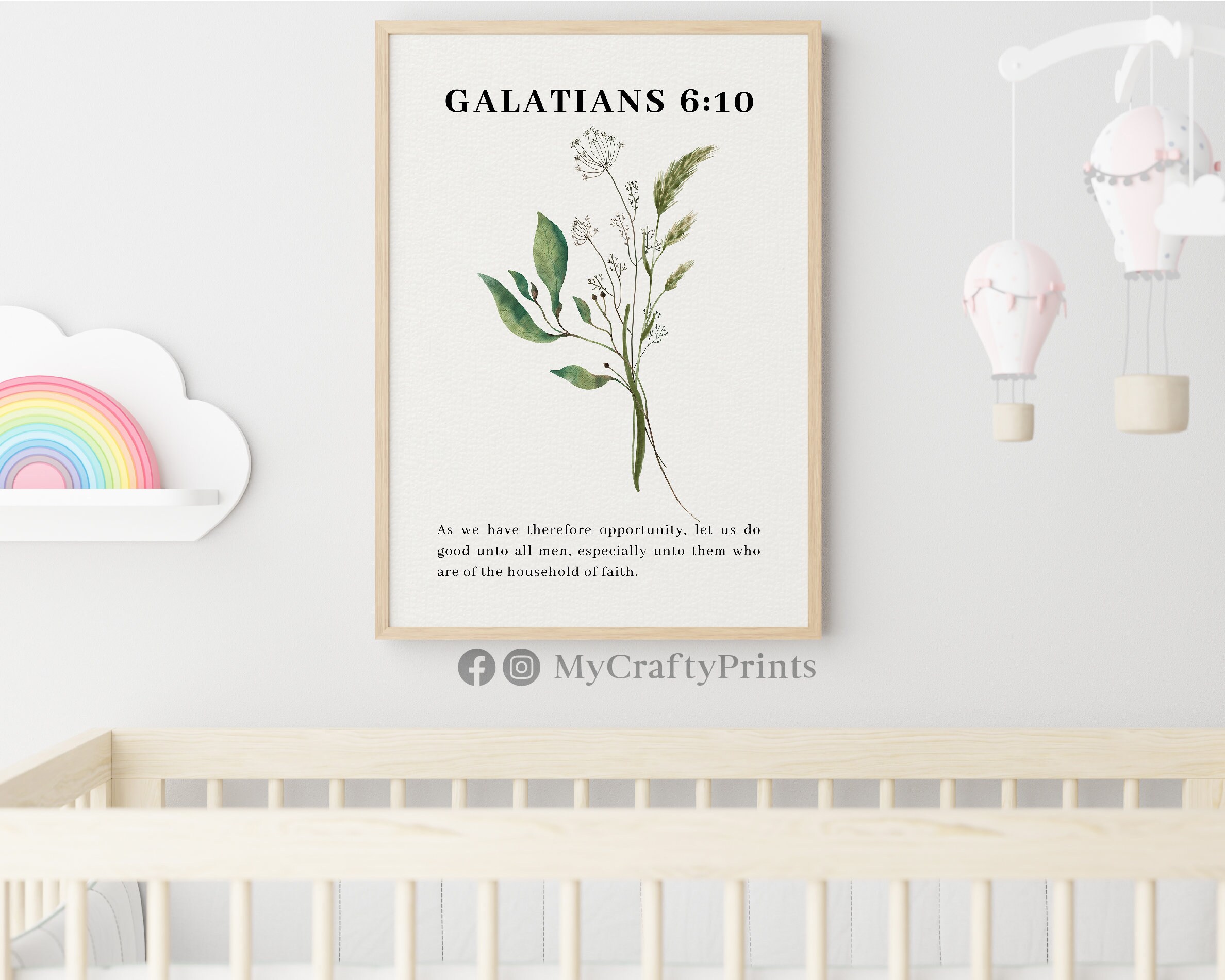 Galatians 6:10, Motivational Quotes Wall Art, Christian Art Prints ...