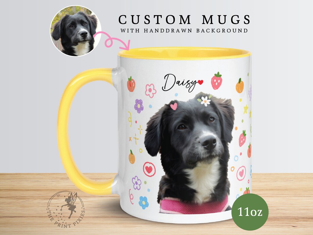 Personalized Coffee Mugs With Pet Photo, Dog Lover Coffee Mug ...