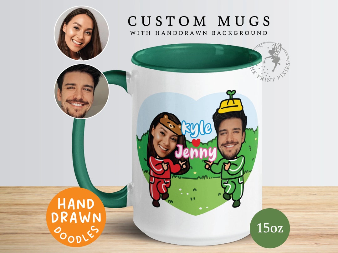 Personalized Coffee Cups for Couples: Cute, Funny Mugs With Initials ...