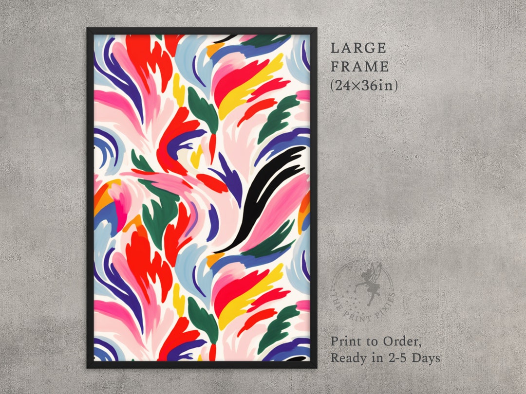 Abstract Framed Art Prints, Framed Large Print, Bedroom Wall Decor ...