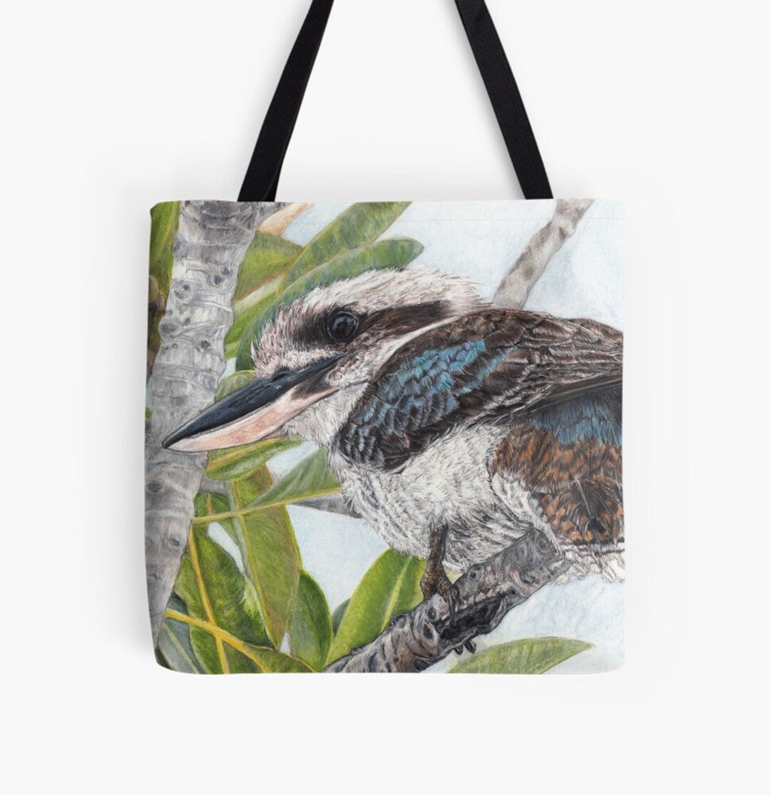 Laughing Kookaburra Australian Native Birds All Over Print Tote Bag ...
