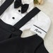 Personalized Boys 5 Pieces Black Ring Bearer Suit Set Boys Custom ...