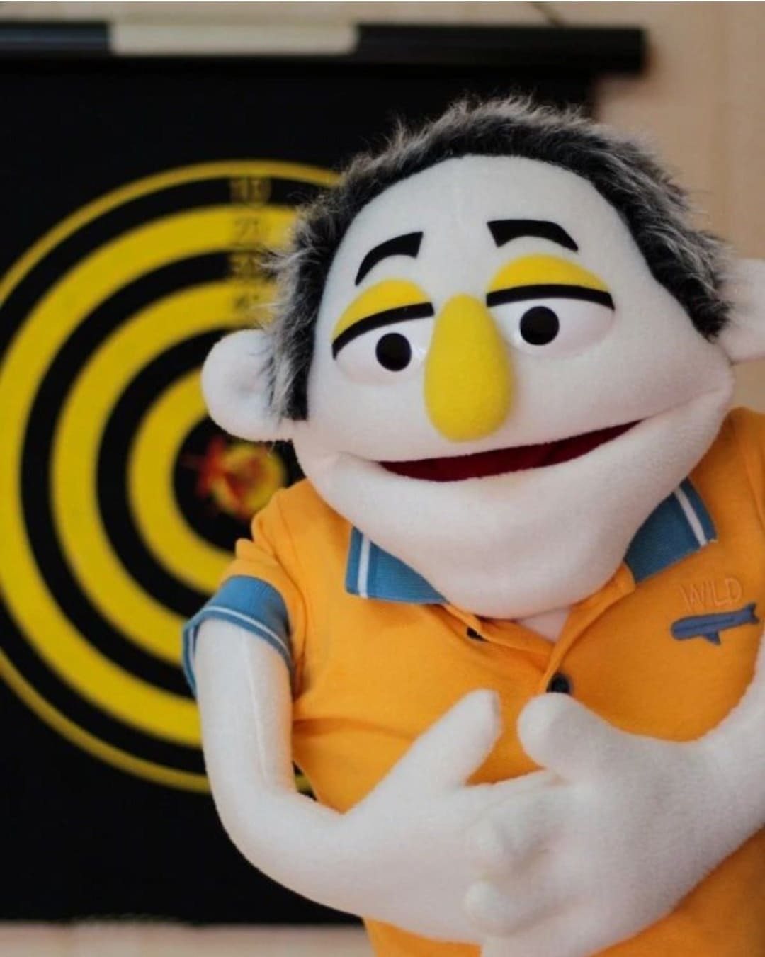 Custom Made Professional Hand Puppet Ventriloquist Puppet Dart Player ...