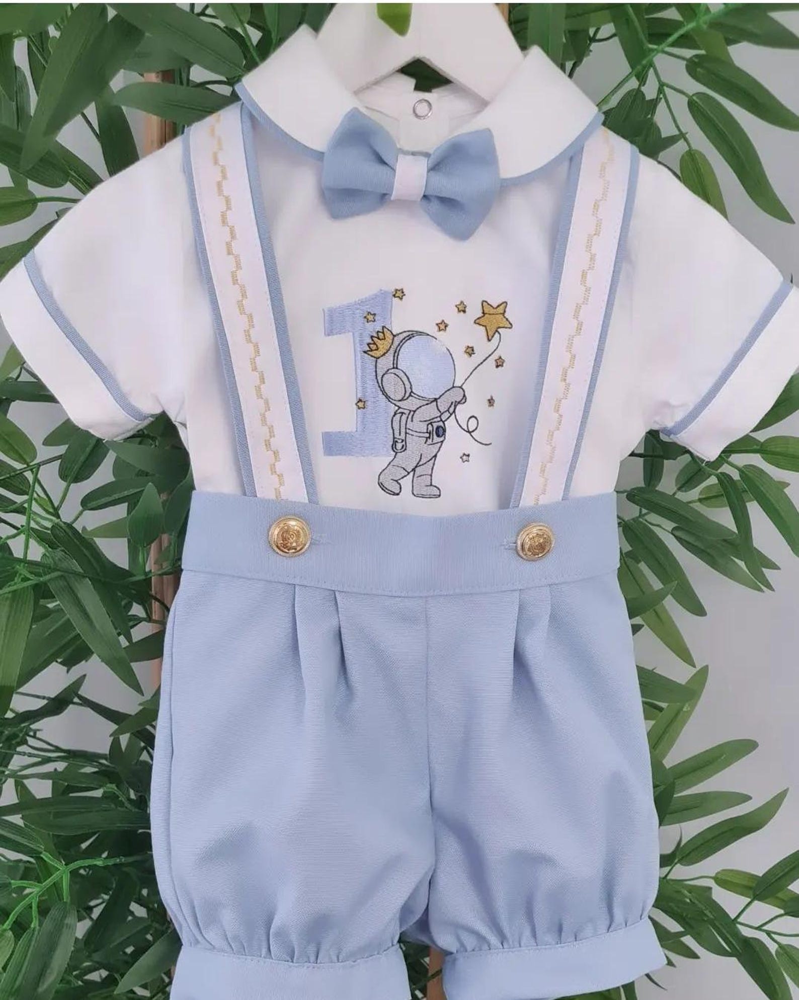 Boys Space 1st Birthday Astronaut Custom Outfit Toddler Space Nasa ...