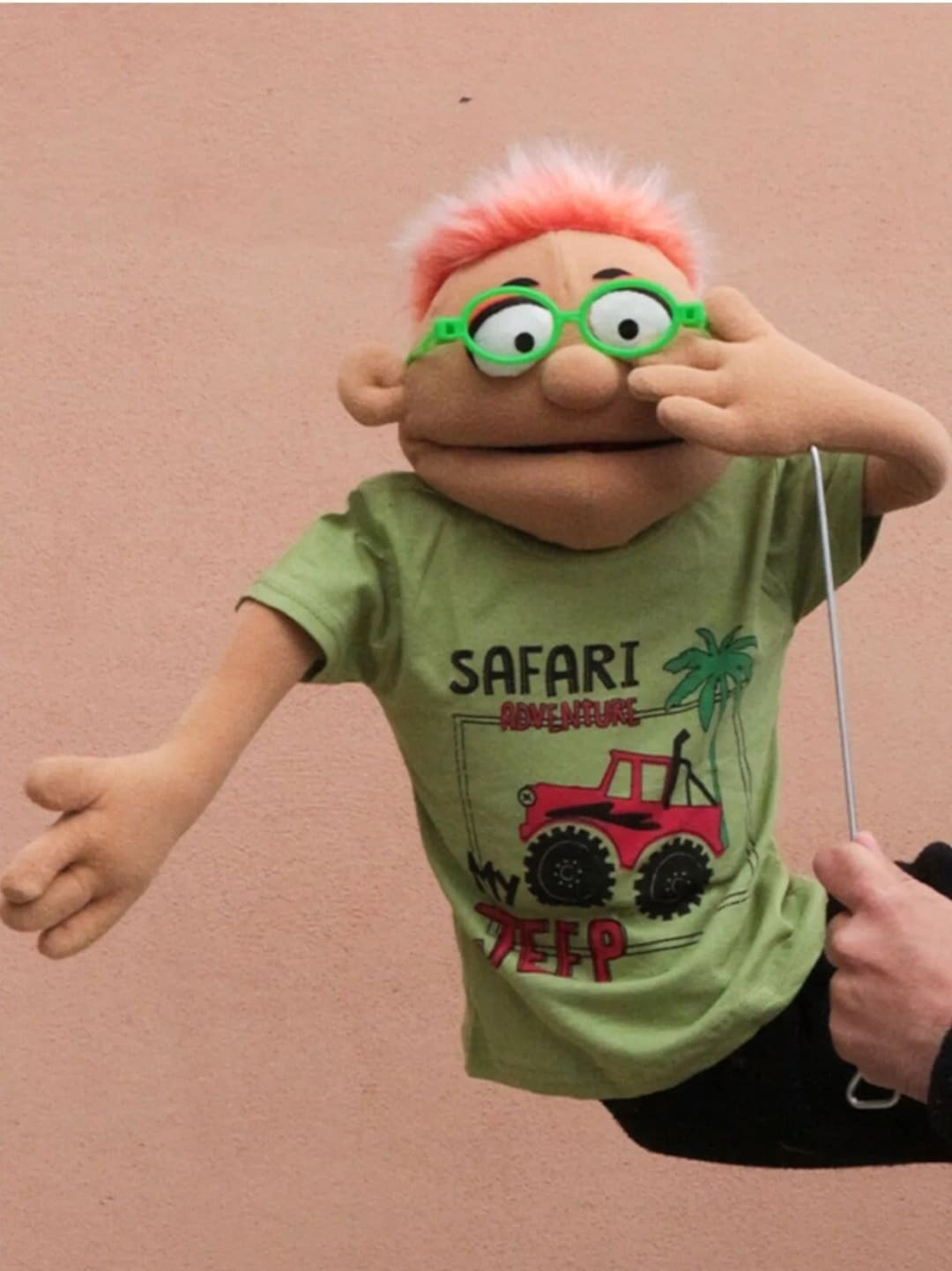 Custom Made Professional Hand Puppet Ventriloquist Puppet Cool Smart ...