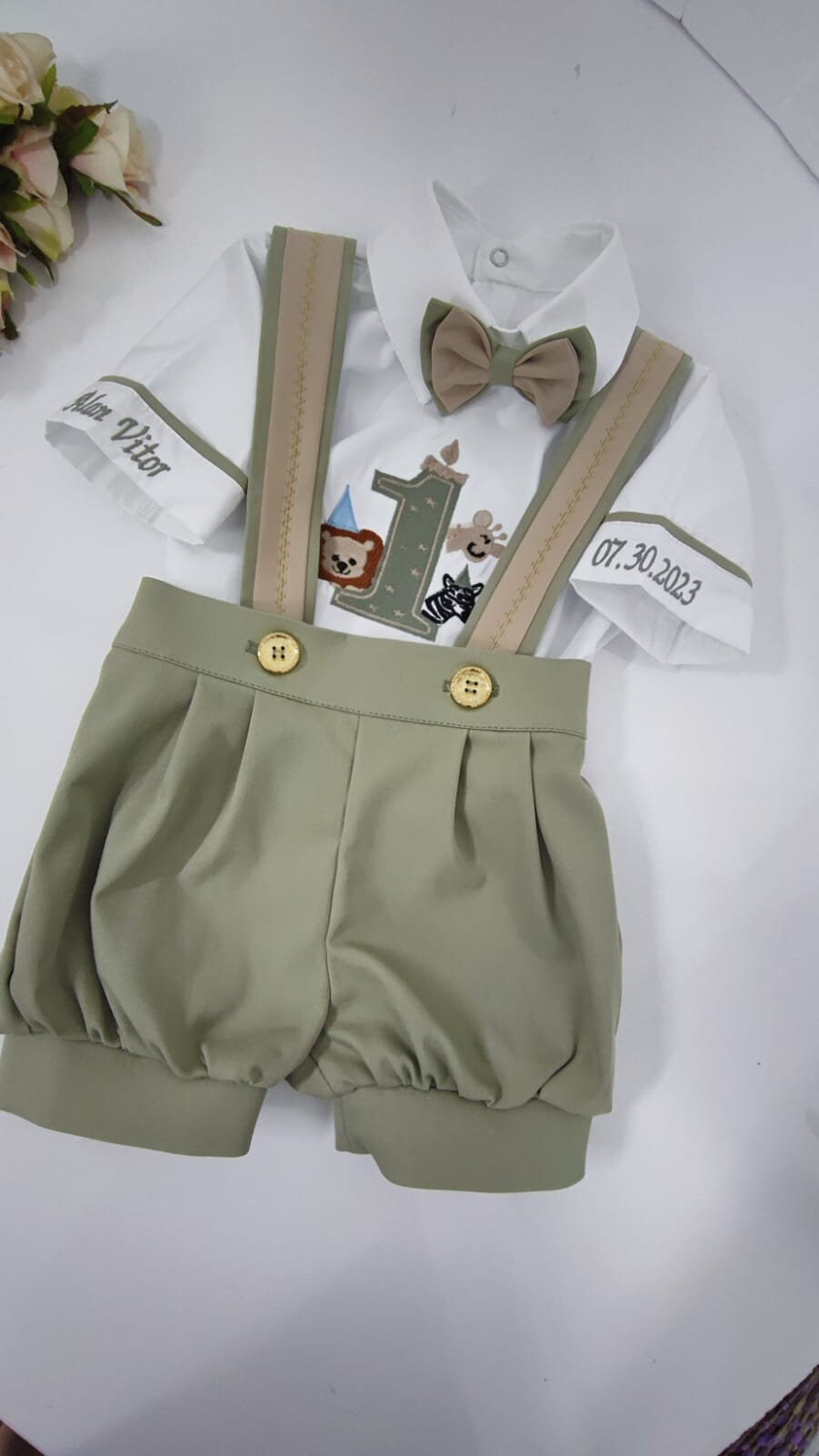 Personalized Baby Boys 1st Birthday Suit Set Custom Safari - Etsy