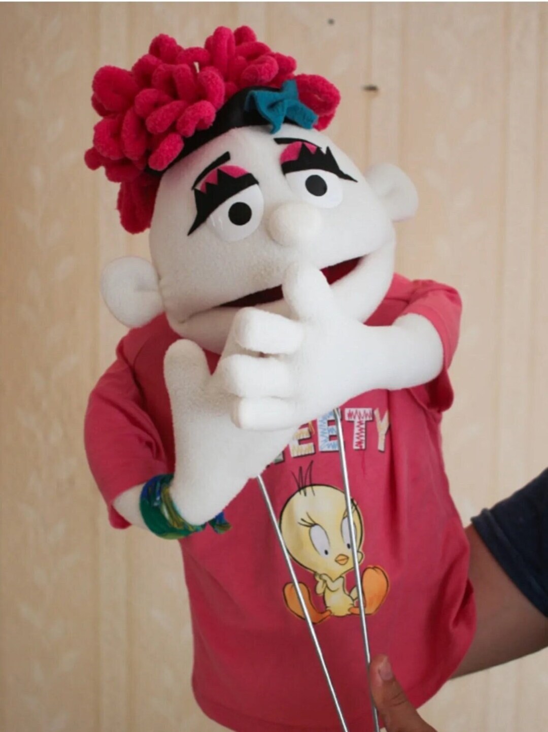 Custom Made Professional Hand Puppet Ventriloquist Puppet Little Girl ...