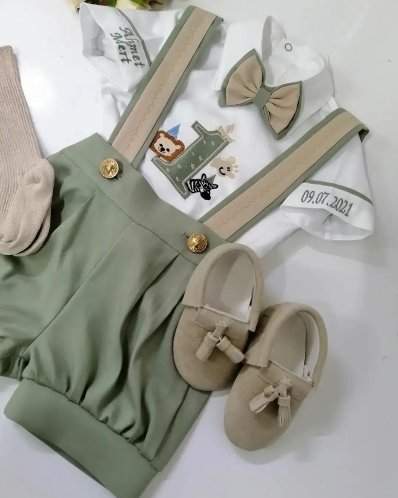 Personalized Baby Boys 1st Birthday Suit Set Custom Safari - Etsy