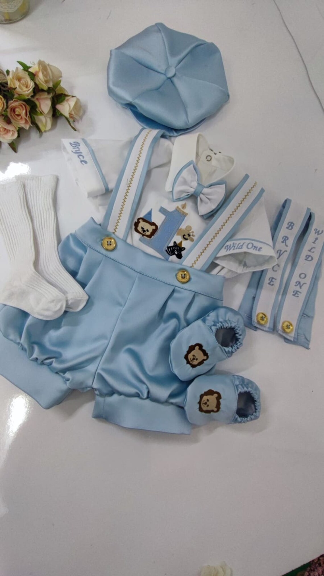 Personalized Baby Boys 1st Birthday Suit Set Custom Safari - Etsy