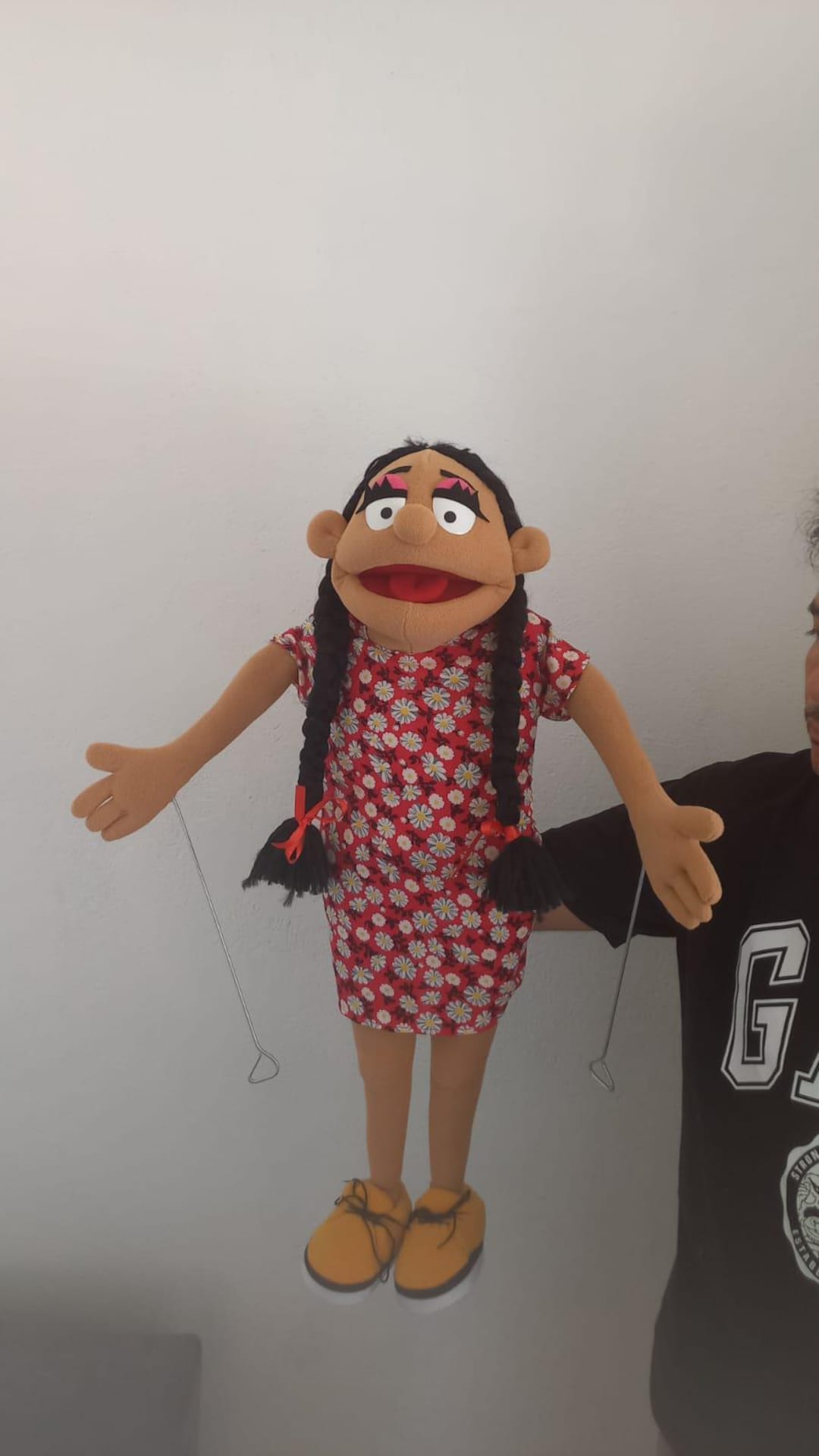 Custom Made Professional Hand Puppet Ventriloquist Puppet Cool Ethnic ...