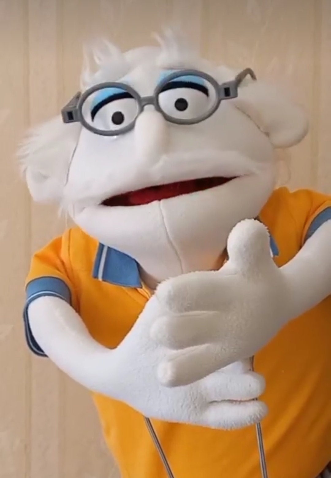 Wise Grandpa Custom Professional Hand Puppet Ventriloquist Puppet ...