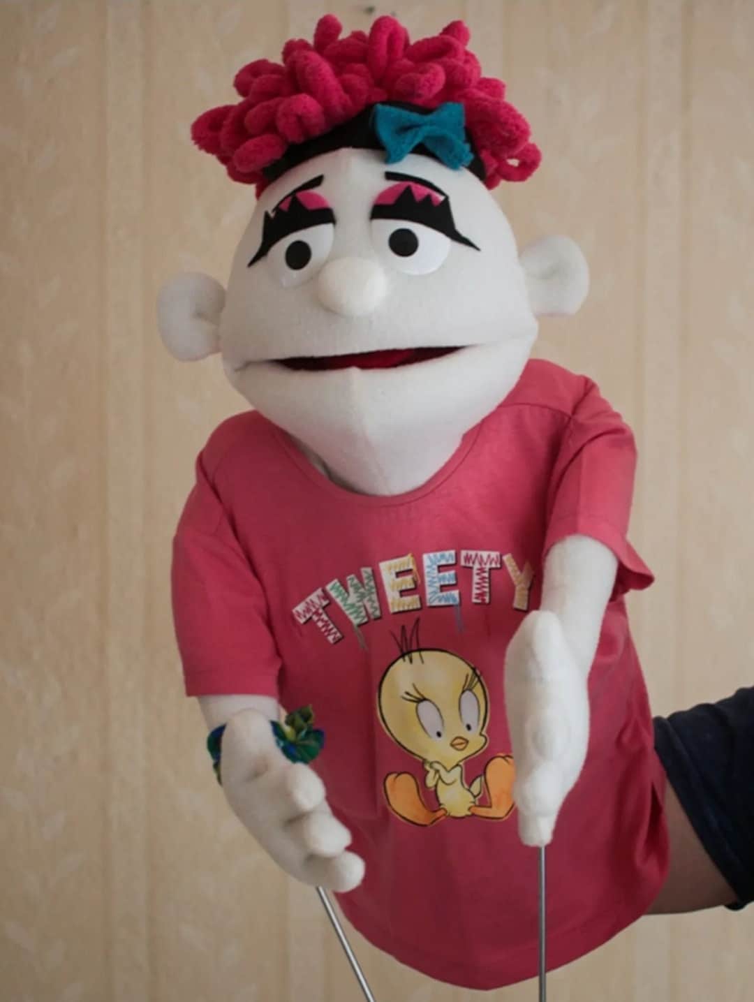 Custom Made Professional Hand Puppet Ventriloquist Puppet Little Girl ...