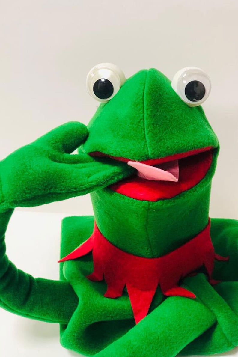 Handmade Green Kermit the Frog Sesame Street Kermit Hand - Etsy