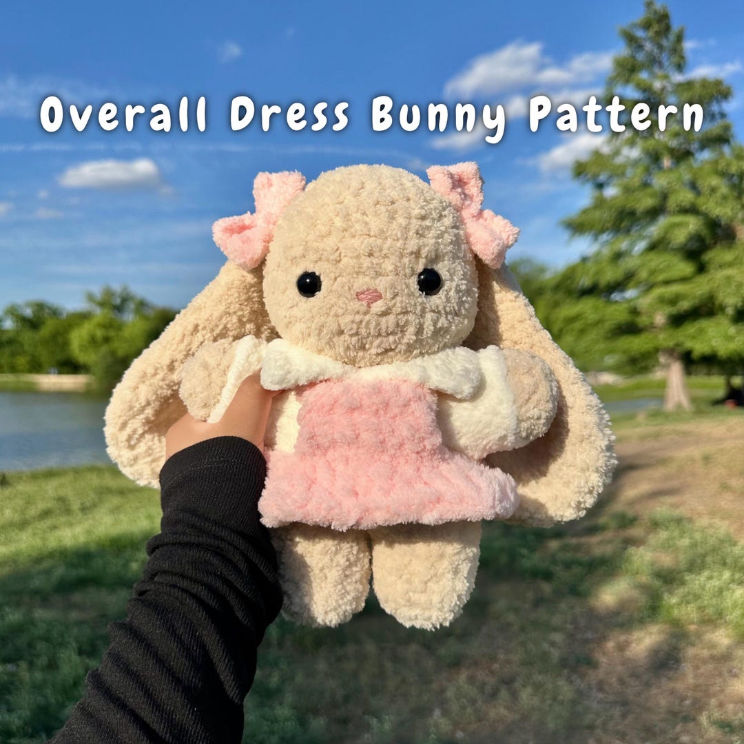 Layered Shirt & Overall Dress Bunny Crochet Pattern - Etsy