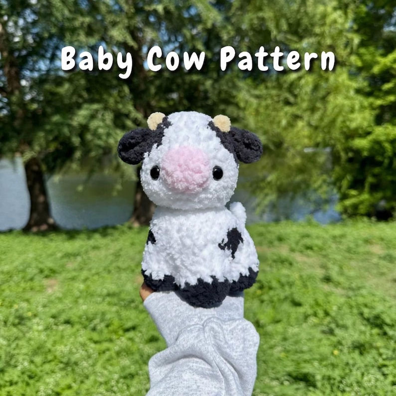 Baby Cow Crochet Pattern - Etsy