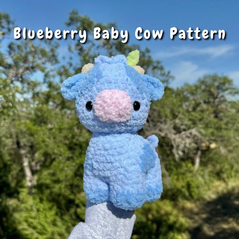 Blueberry Baby Cow Crochet Pattern - Etsy