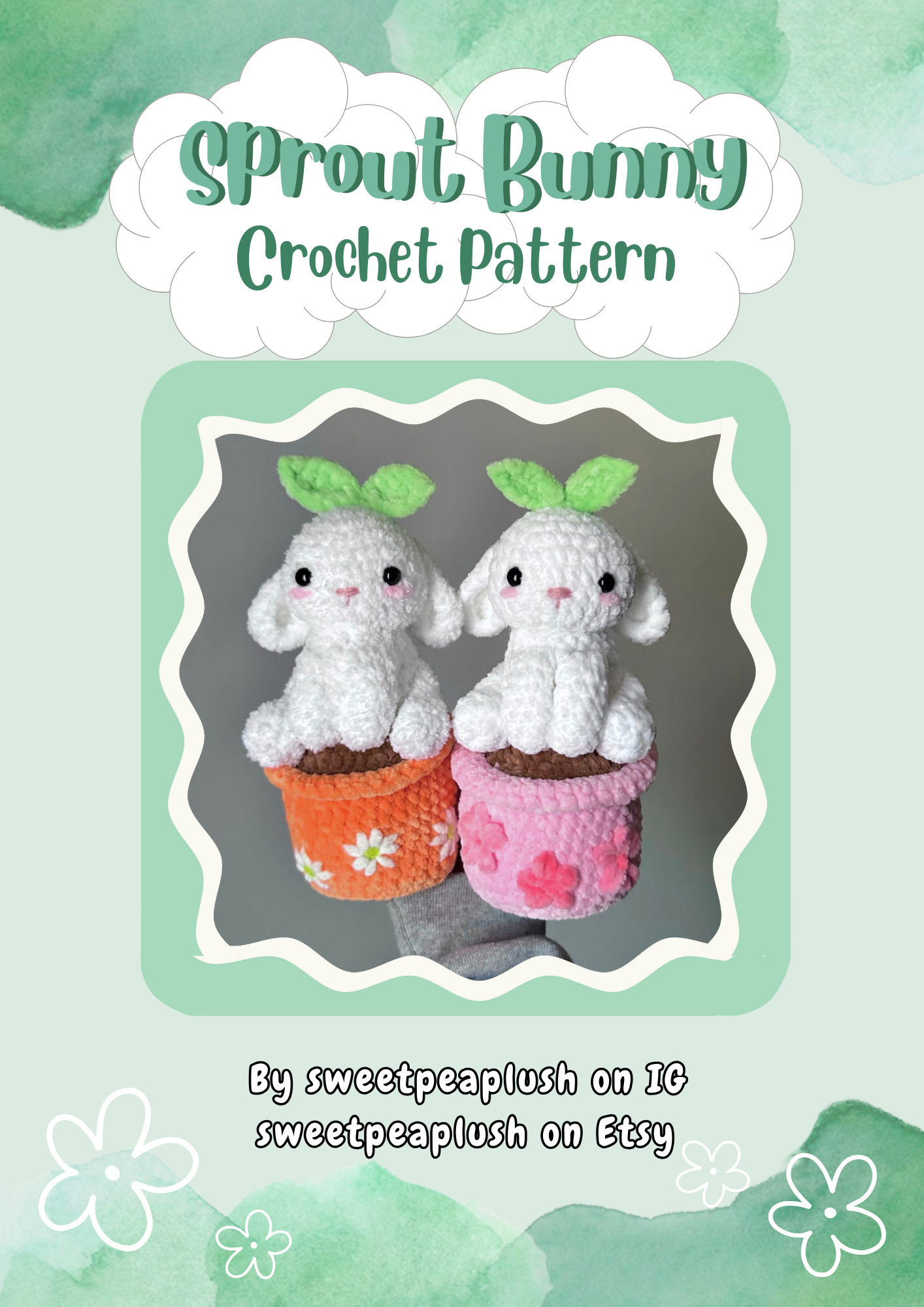 Sprout Bunny Crochet Pattern - Etsy