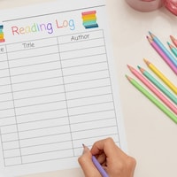 Weekly Reading Log (digital, Printable) - Etsy