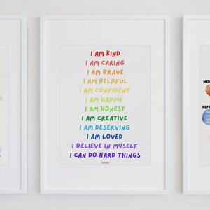 Kids Educational Poster Bundle, Playroom Wall Art, Kids Printable Wall ...