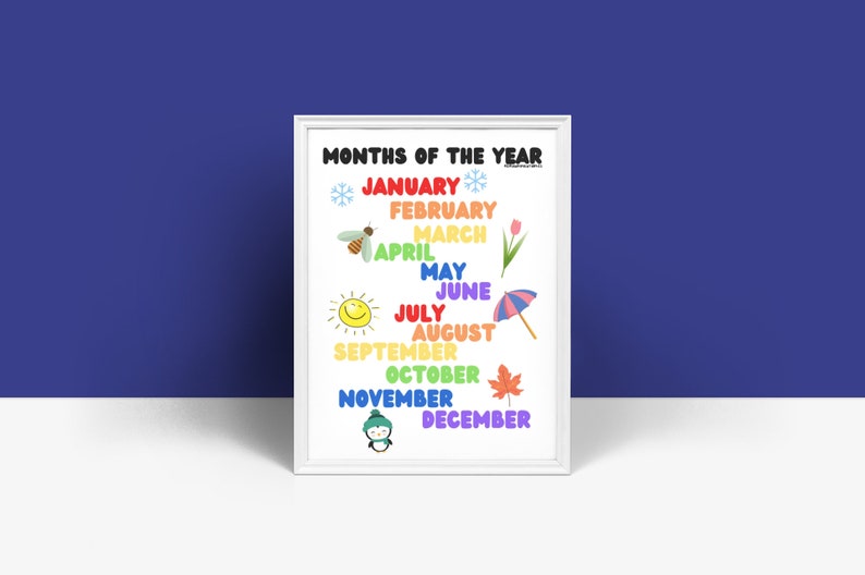 Days of the Week Poster, Homeschool Posters, Printable Learning Posters ...