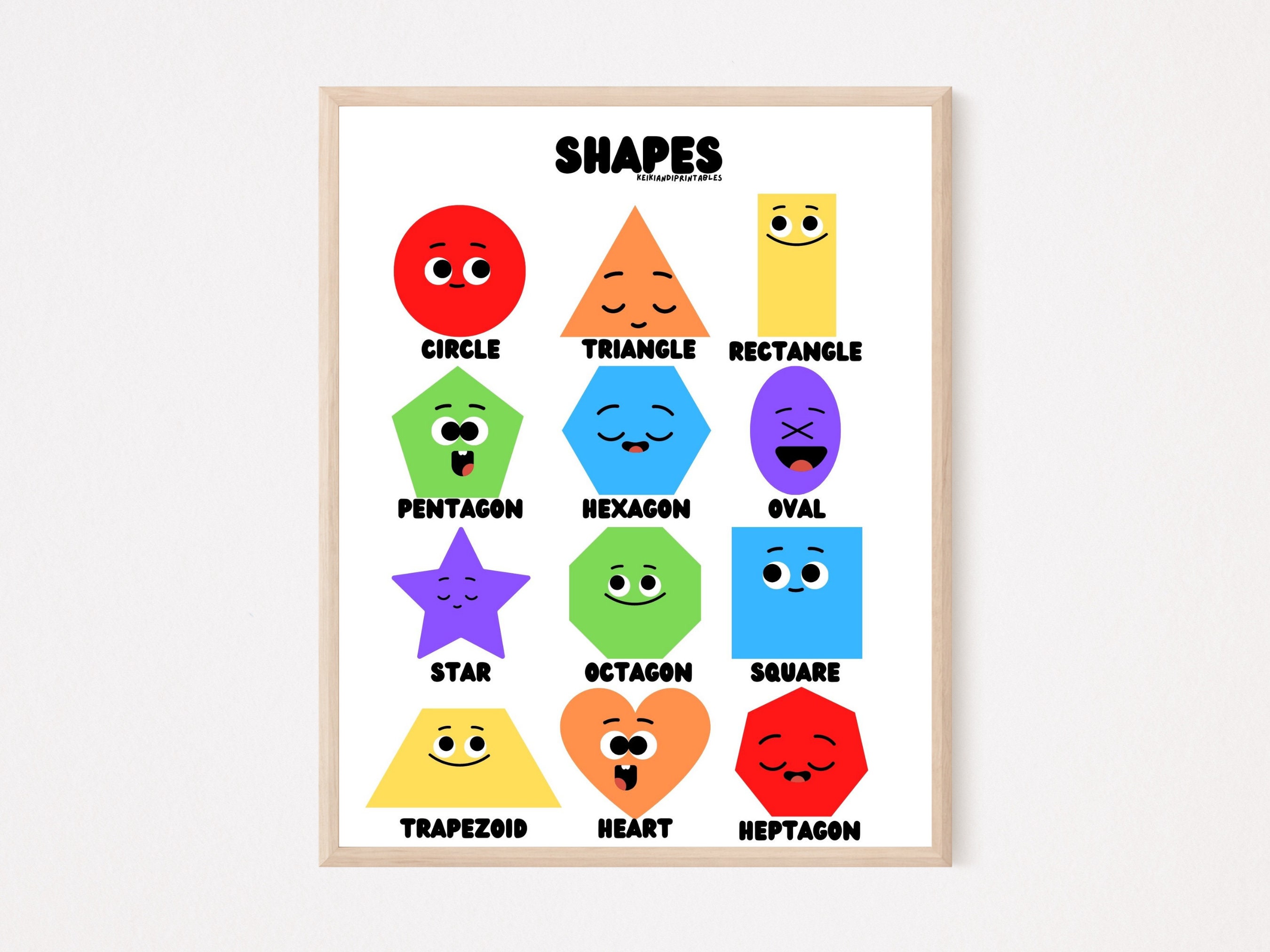 Kids Educational Poster, Learn the Colors, Homeschool Lessons ...