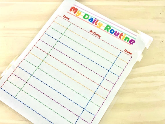 Digital Daily Routineprintable Daily Routine Responsibility - Etsy