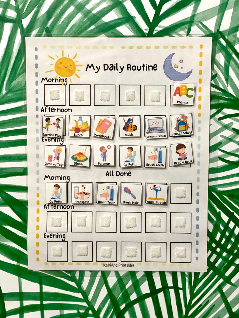 Daily Responsibilities Chore Chart, Kids to Do List, Daily Routine ...
