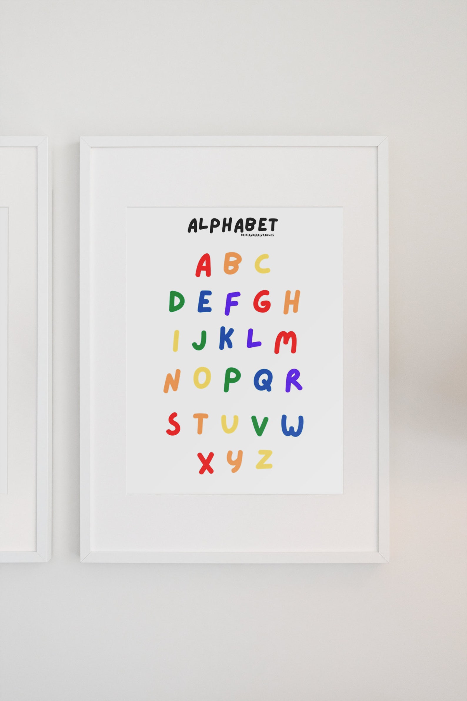 Alphabet Poster, Kids Educational Poster, Kids Learning Poster ...