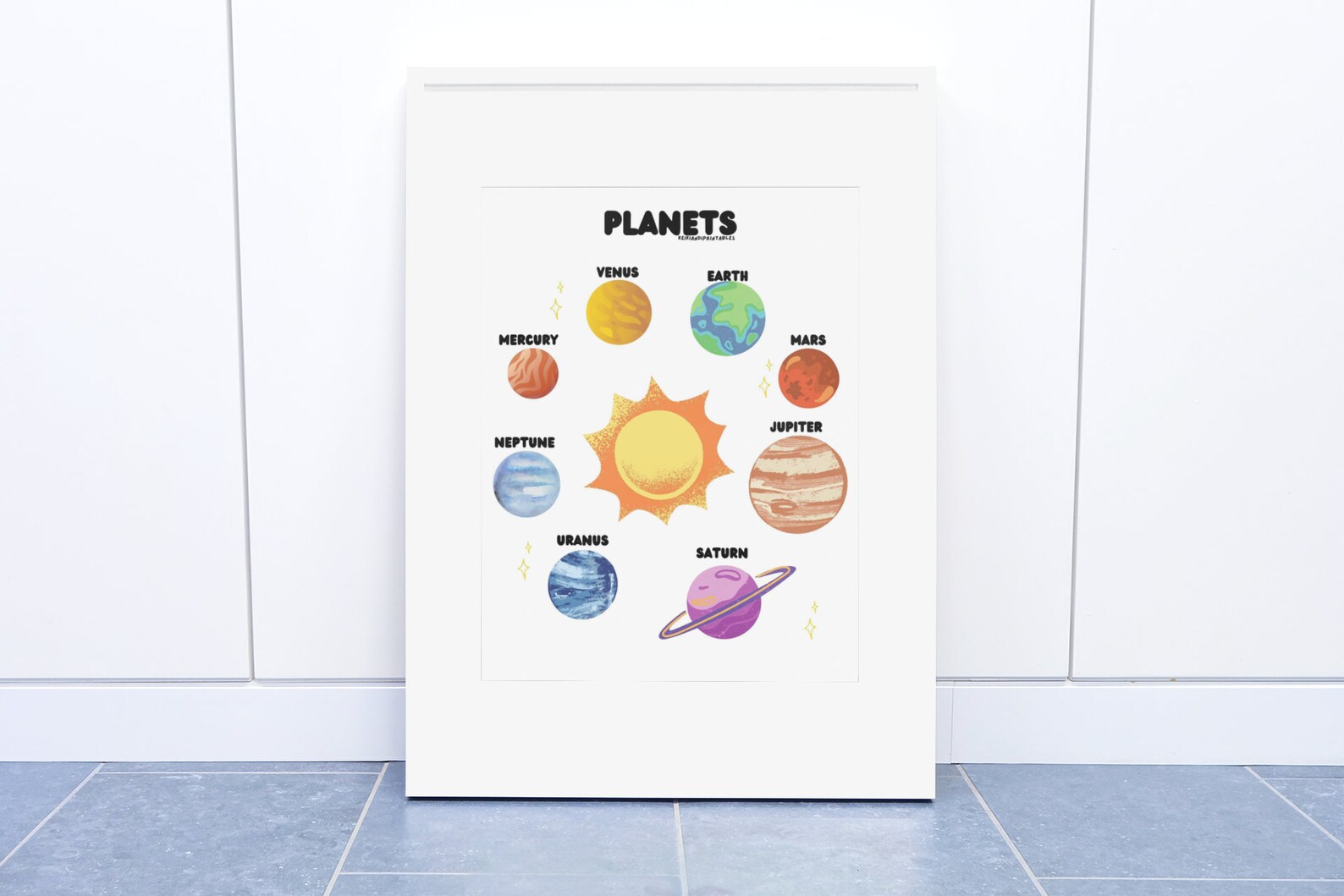 Outer Space Classroom Decor, Kids Room Decor, Solar System Print ...