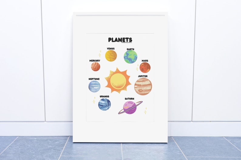 Outer Space Classroom Decor, Kids Room Decor, Solar System Print ...