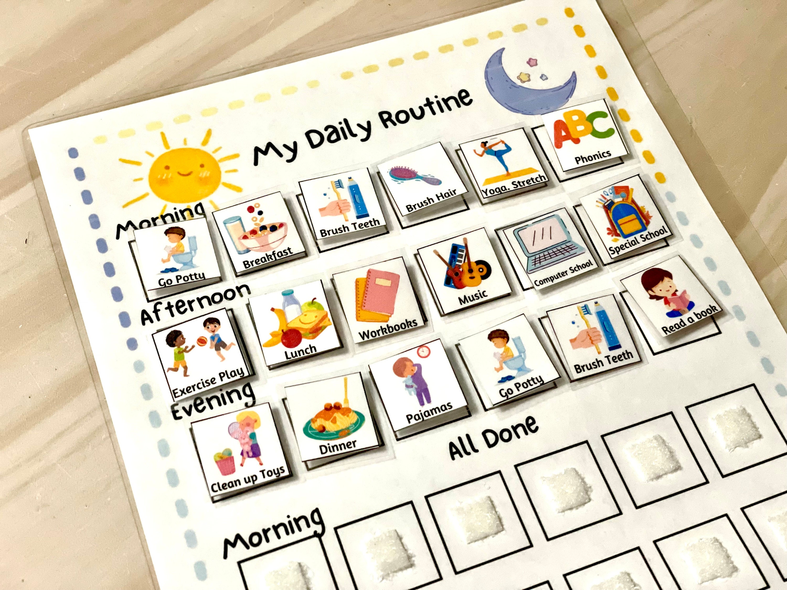 Daily Responsibilities Chore Chart, Kids to Do List, Daily Routine ...
