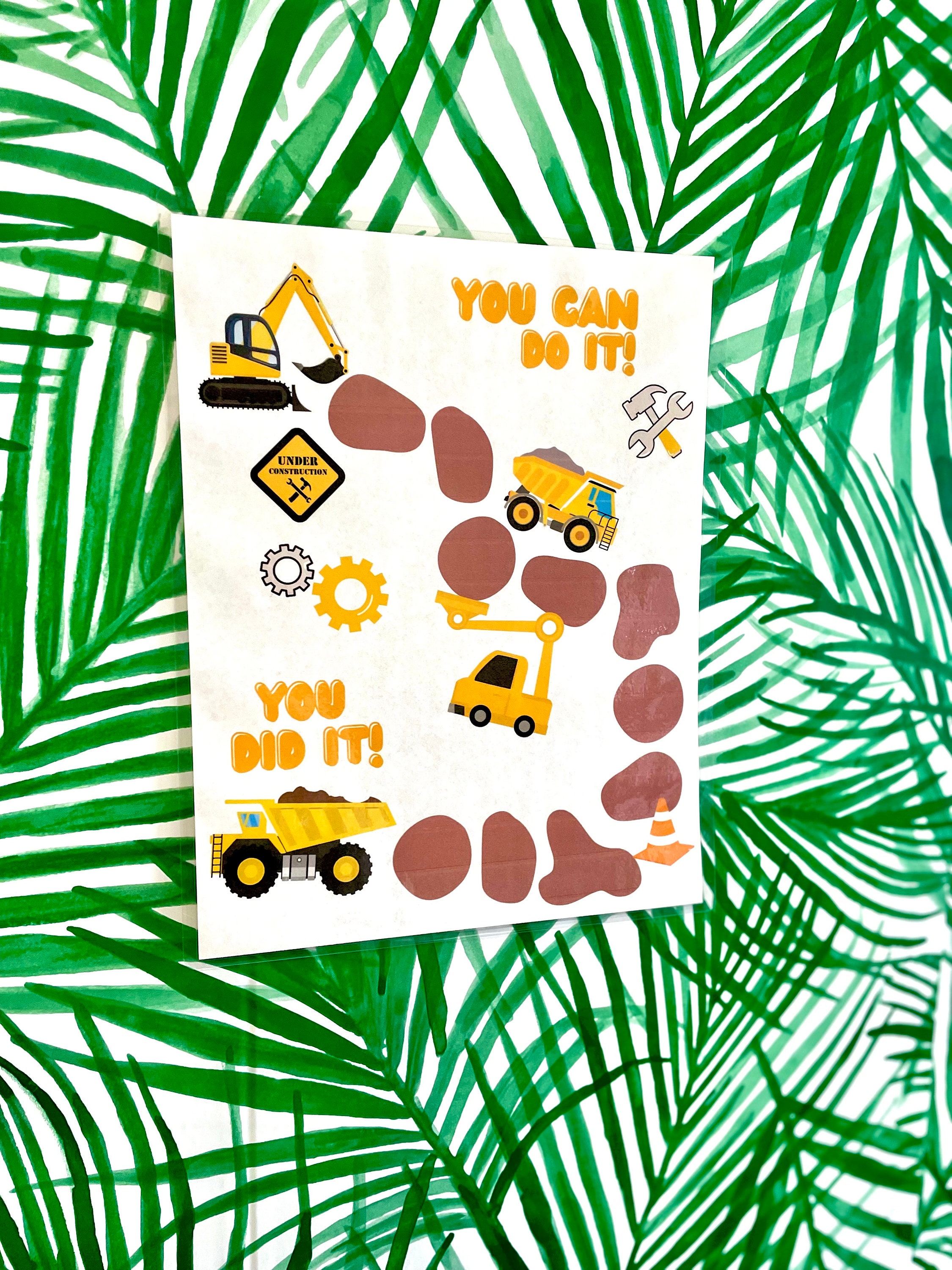 Construction Reward Chart, Printable Reward Chart, Daily Chore Chart ...