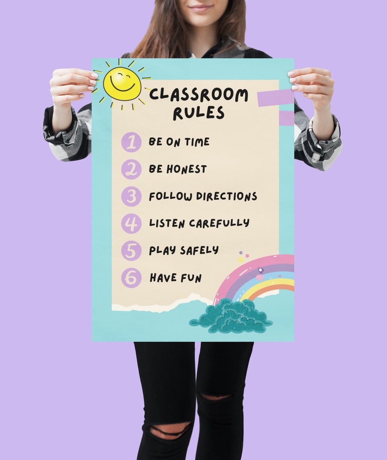Classroom Rules, Classroom Rules Posters, Back to School Sign ...