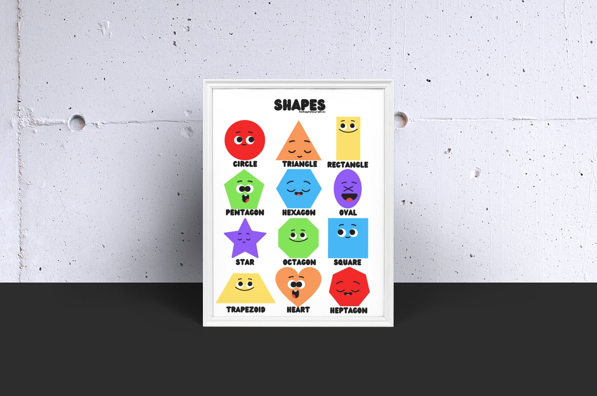 Kids Educational Poster, Learn the Colors, Homeschool Lessons ...