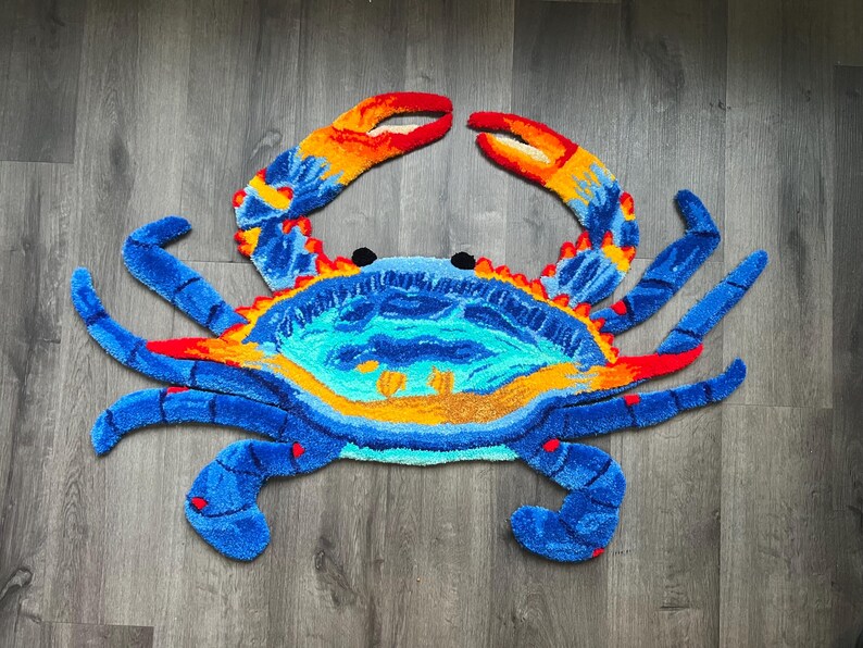 Maryland Blue Crab Rug - Etsy