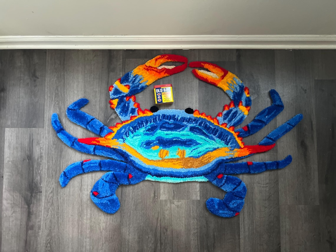 Maryland Blue Crab Rug - Etsy