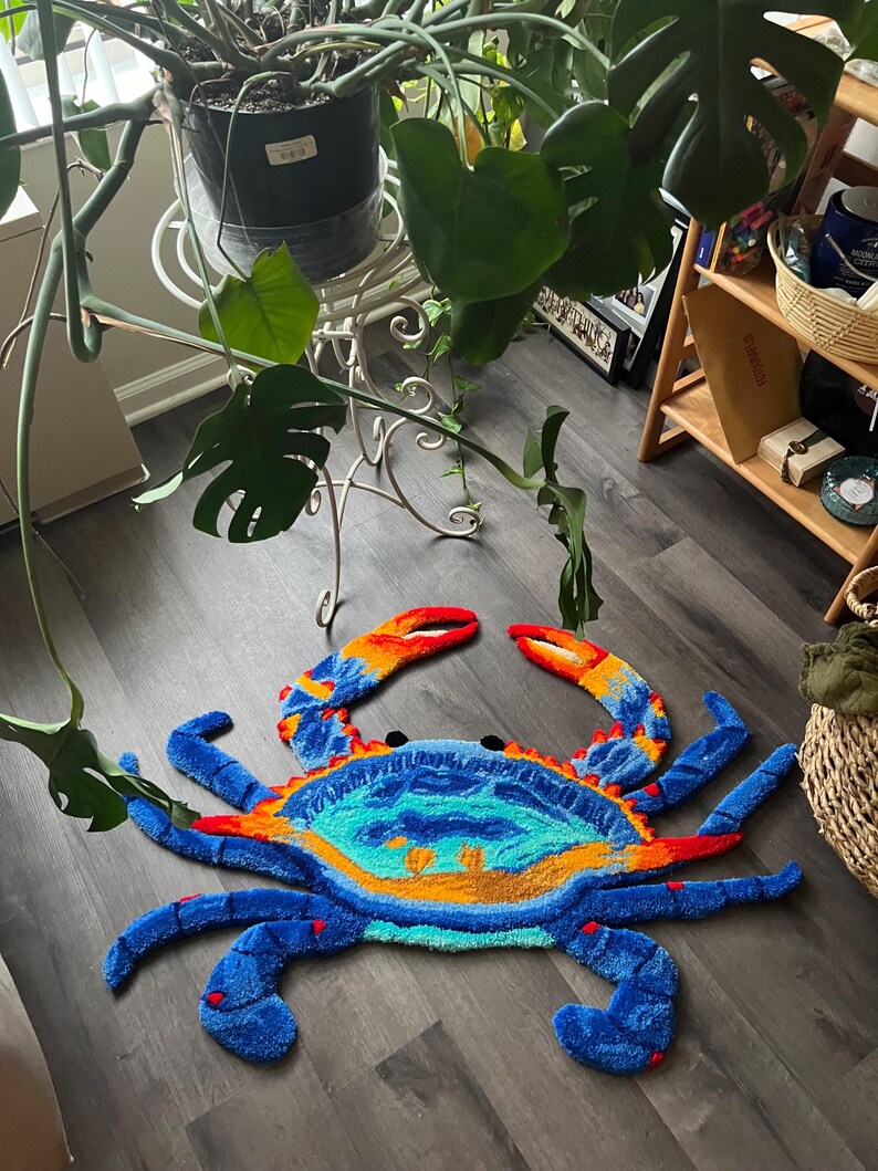 Maryland Blue Crab Rug - Etsy