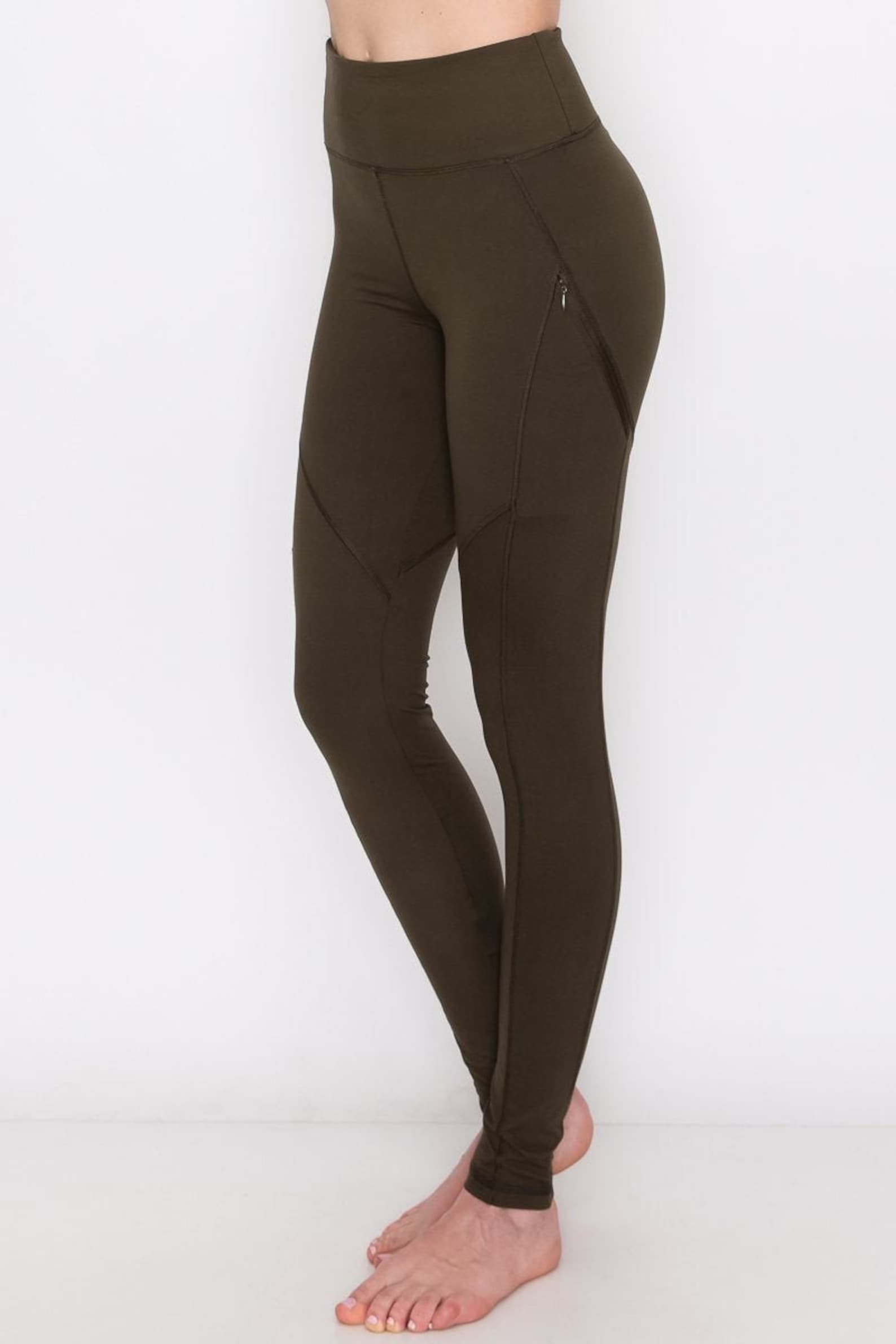 Yoga Regular Size Pants W/ Inner and Zipper Pockets CYP1031 - Etsy
