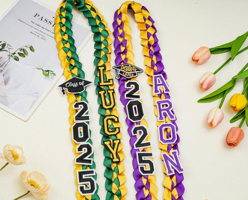 2026 Graduation Lei ,class of 2026 Graduation Wreath,handcrafted Satin ...